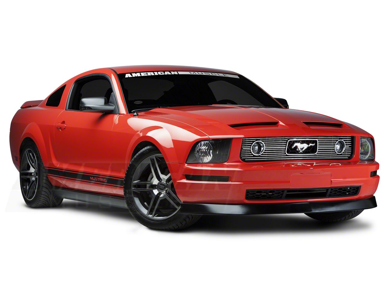 Modern Billet Mustang Pony Package Billet Grille - Polished 17048 (05 ...