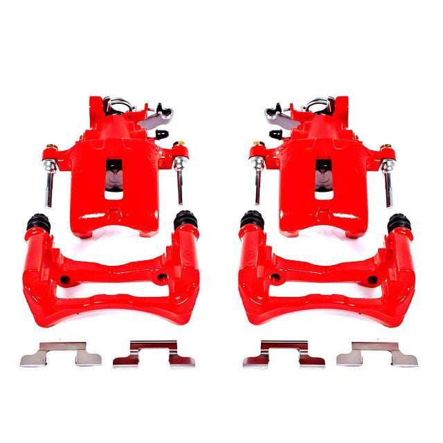 PowerStop Mustang Performance Rear Brake Calipers; Red S4926 (05-14 ...