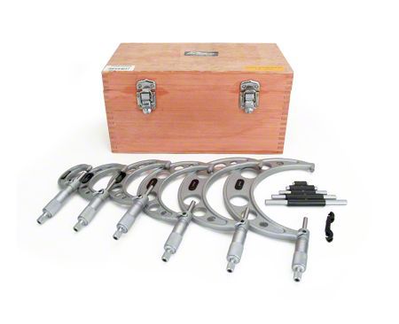 Universal AM Outside Micrometer Set; 0 to 6-Inch - Free Shipping