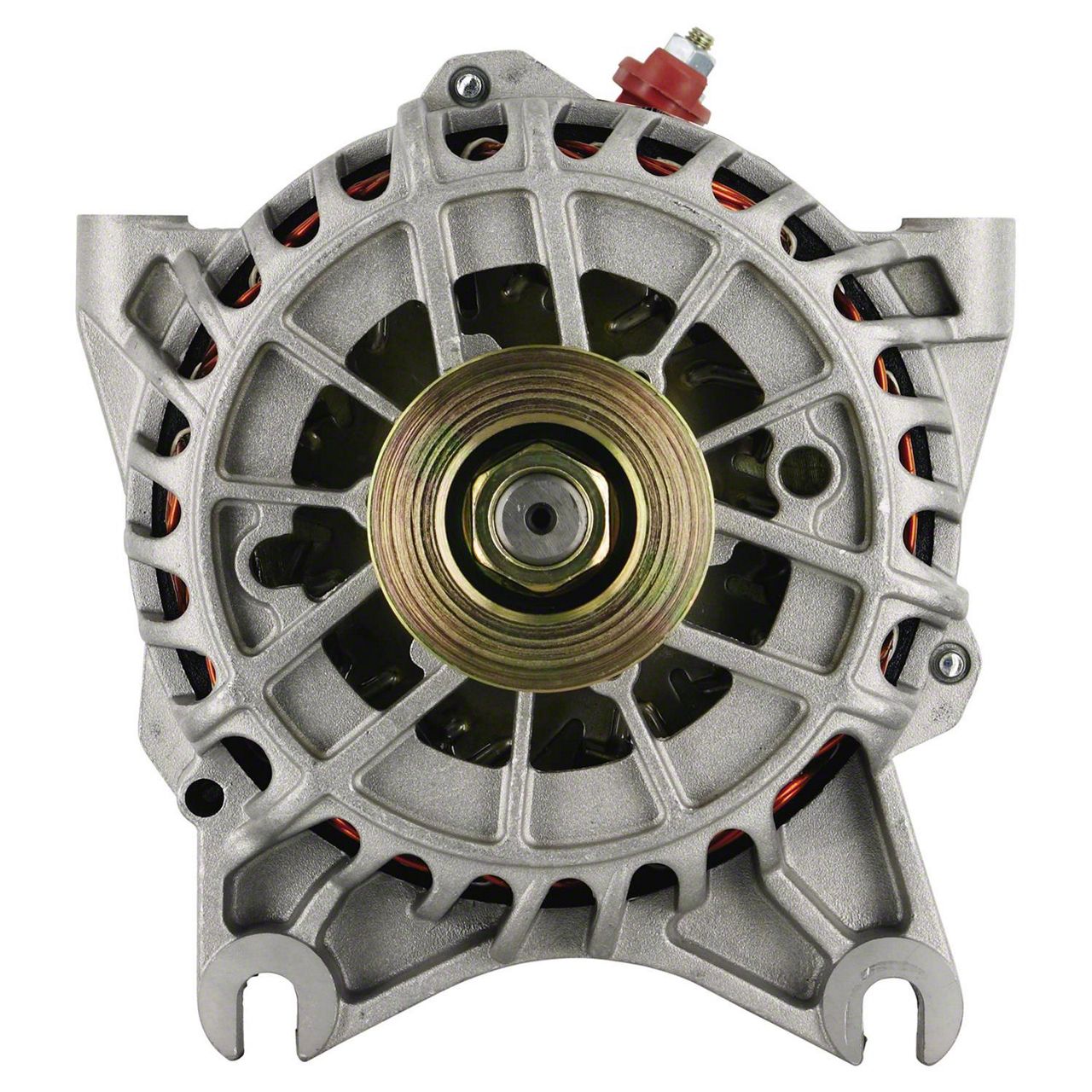 Powermaster Mustang 6G Style Large Frame V Mount Alternator with 6 ...