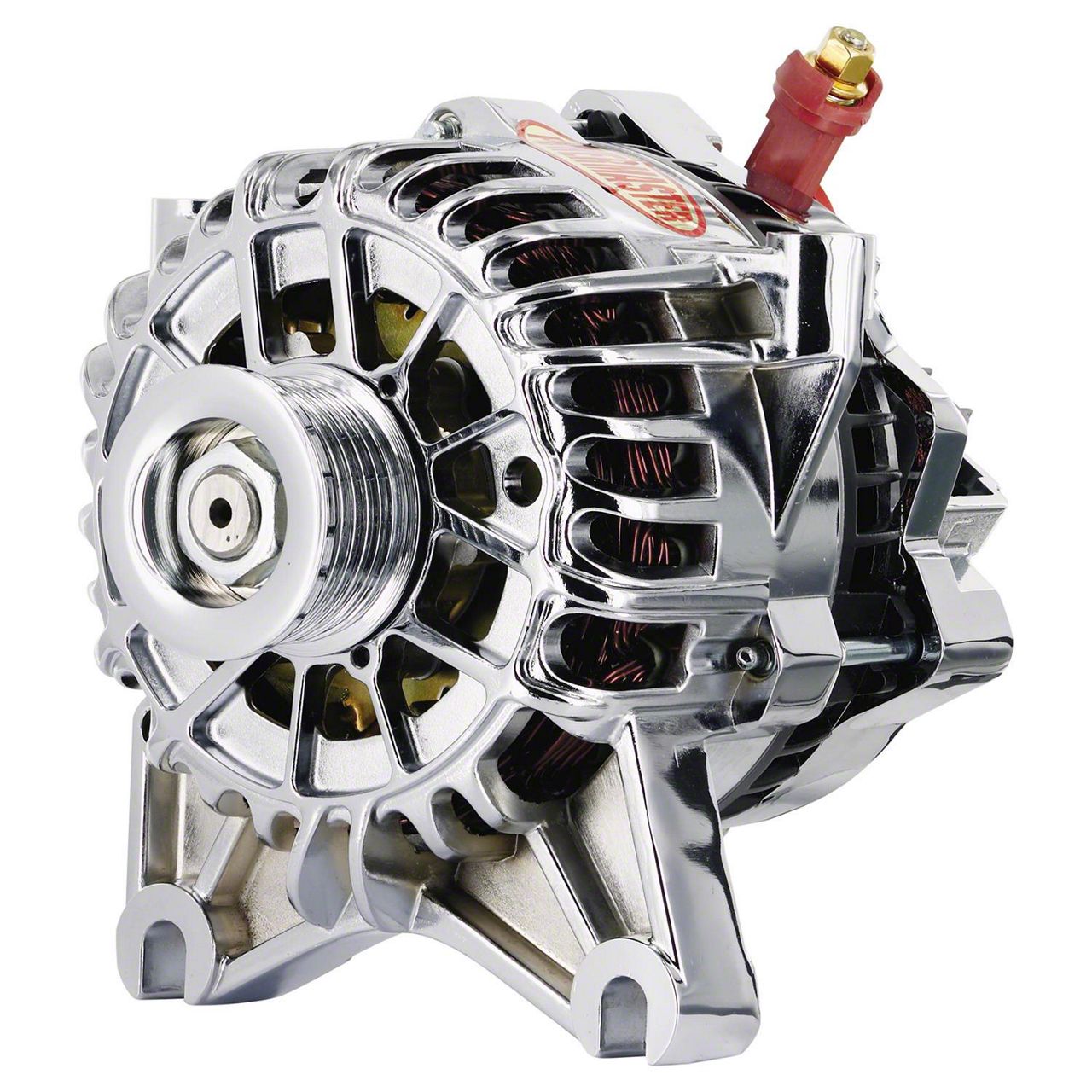 Powermaster Mustang 6G Style Small Frame V Mount Alternator with 6 ...