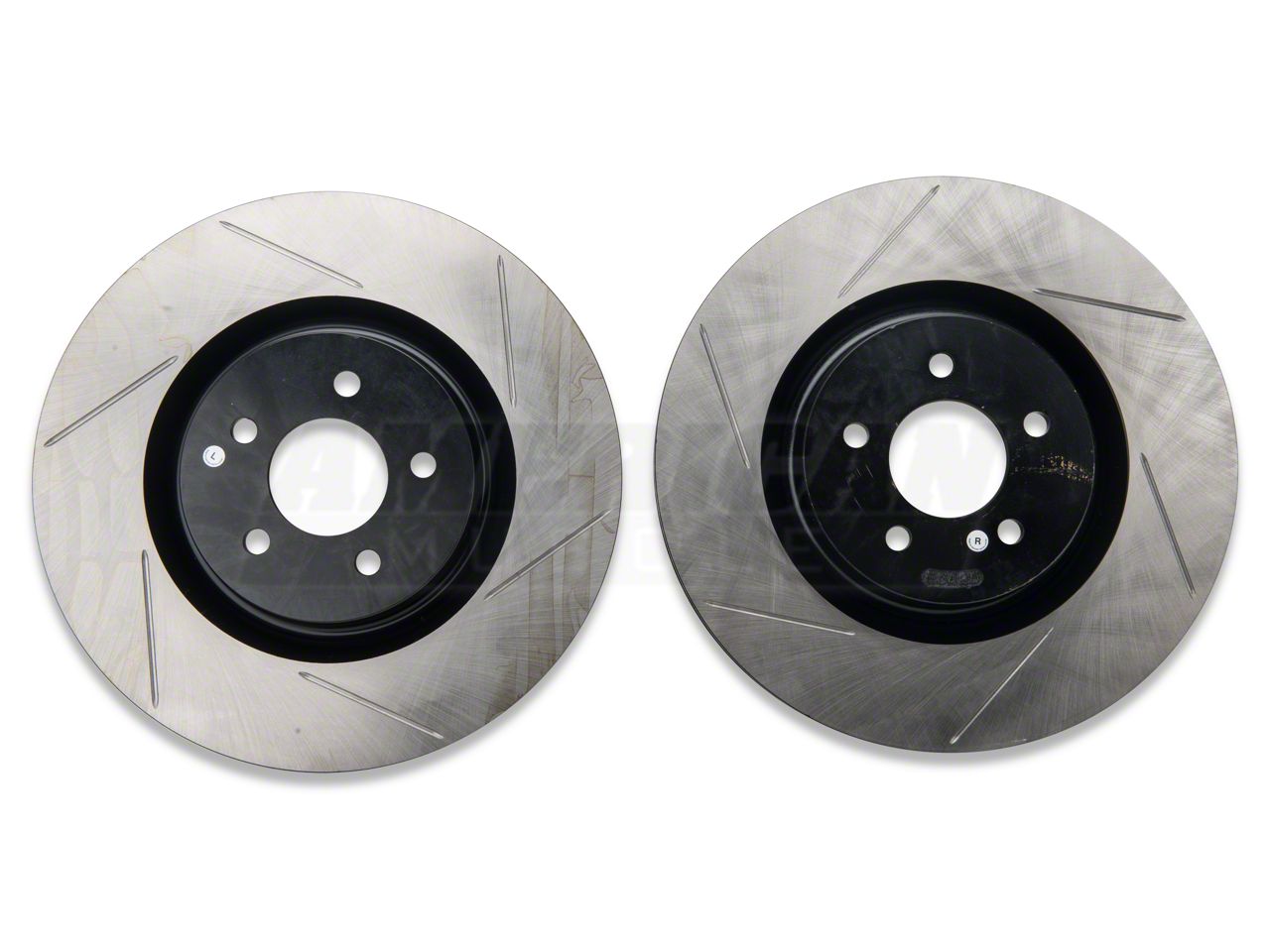 StopTech Mustang Sport Slotted Rotors; Front Pair 126.61089SR (11-14 ...