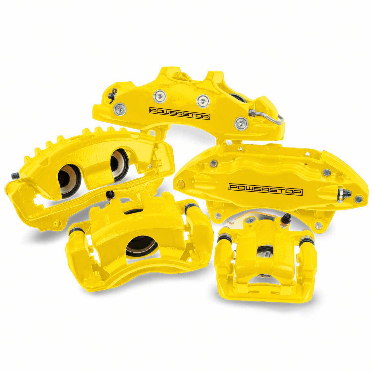 PowerStop Camaro Performance Rear Brake Calipers; Yellow S5282YLW (10 ...