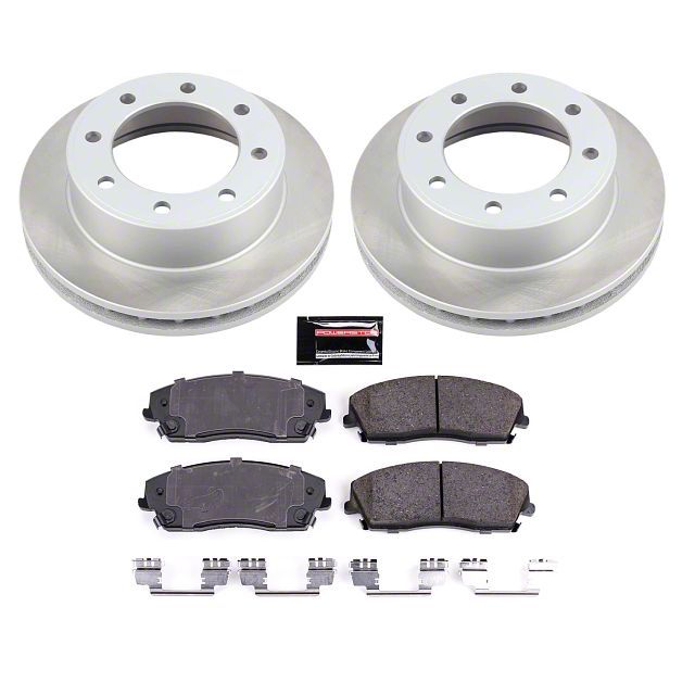 PowerStop Challenger Semi-Coated Brake Rotor and Pad Kit; Front SC1714 ...