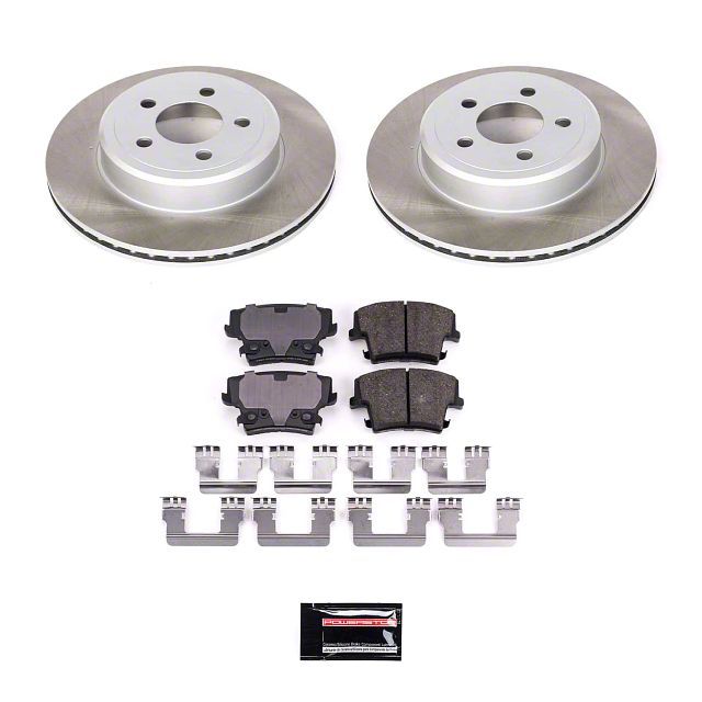 PowerStop Challenger Semi-Coated Brake Rotor and Pad Kit; Rear SC1720 ...