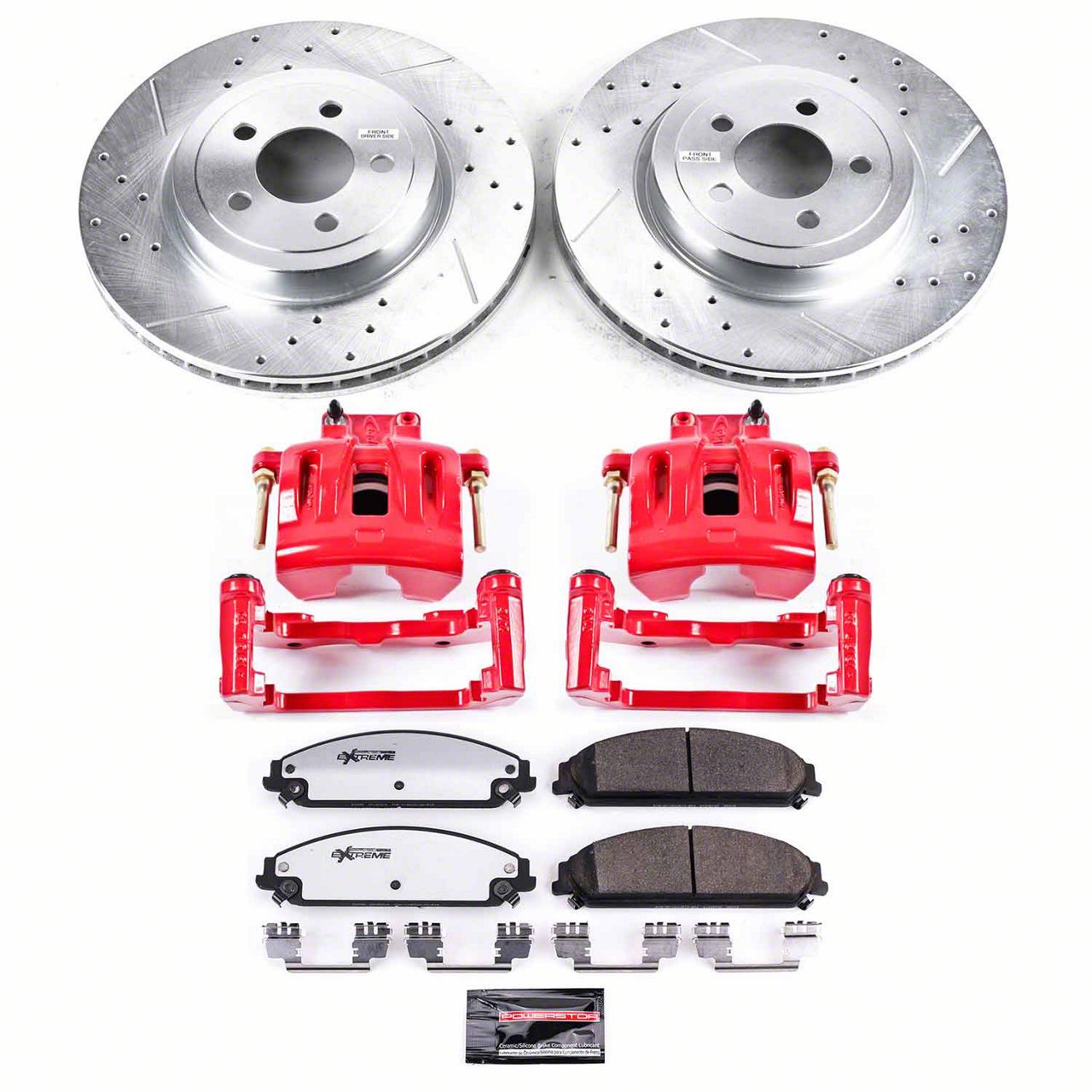 PowerStop Challenger Z26 Street Warrior Brake Rotor, Pad and Caliper ...