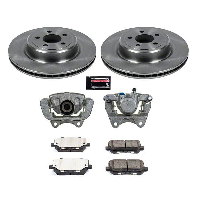 PowerStop Charger OE Replacement Brake Rotor, Pad and Caliper Kit; Rear ...