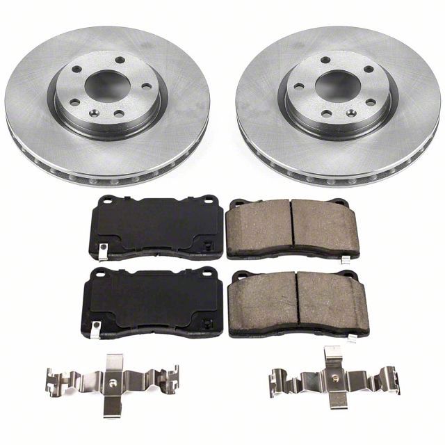 PowerStop Corvette OE Replacement Brake Rotor and Pad Kit; Front ...