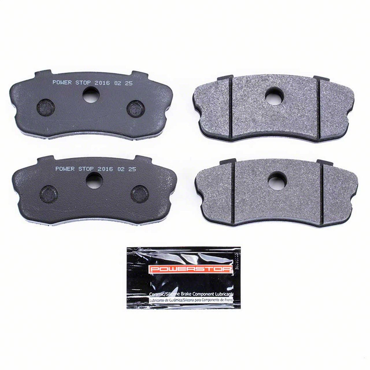PowerStop Corvette Track Day Carbon-Fiber Metallic Brake Pads; Rear ...