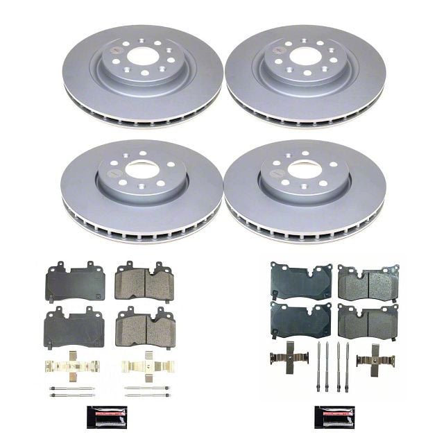 PowerStop Corvette Z17 Evolution Plus Brake Rotor and Pad Kit; Front ...
