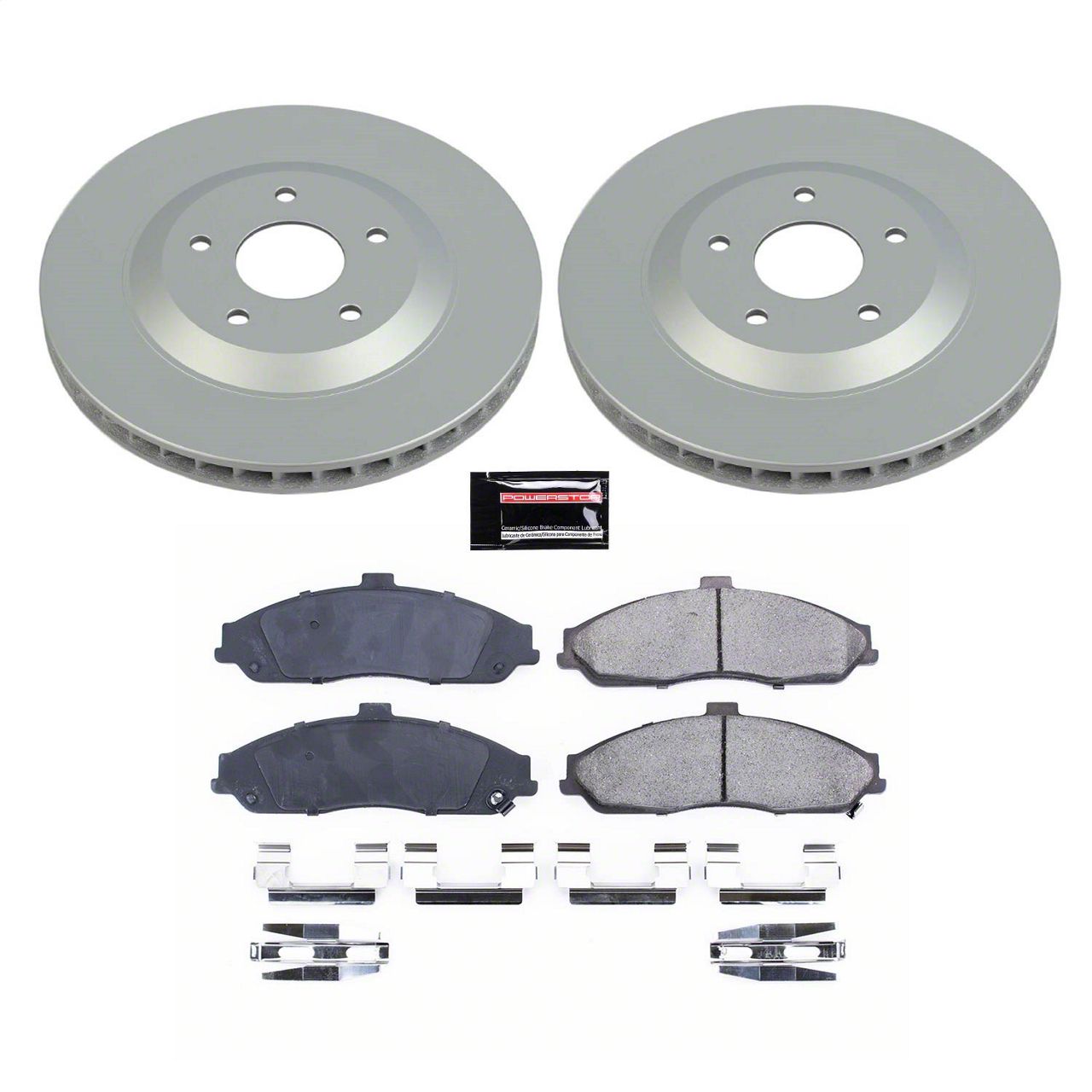 PowerStop Corvette Z17 Evolution Plus Brake Rotor and Pad Kit; Front ...