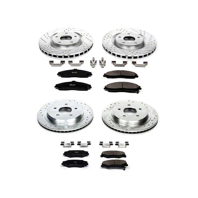 PowerStop Corvette Z23 Evolution Sport Brake Rotor and Pad Kit; Front ...