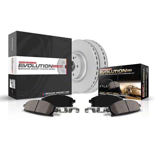 PowerStop Mach-E Z17 Evolution Plus Brake Rotor and Pad Kit; Front and ...
