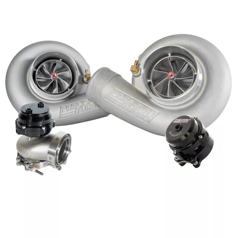 Precision Turbo & Engine Universal AM Mirror Image Next Gen PT6466 Twin Turbo Package with H ...