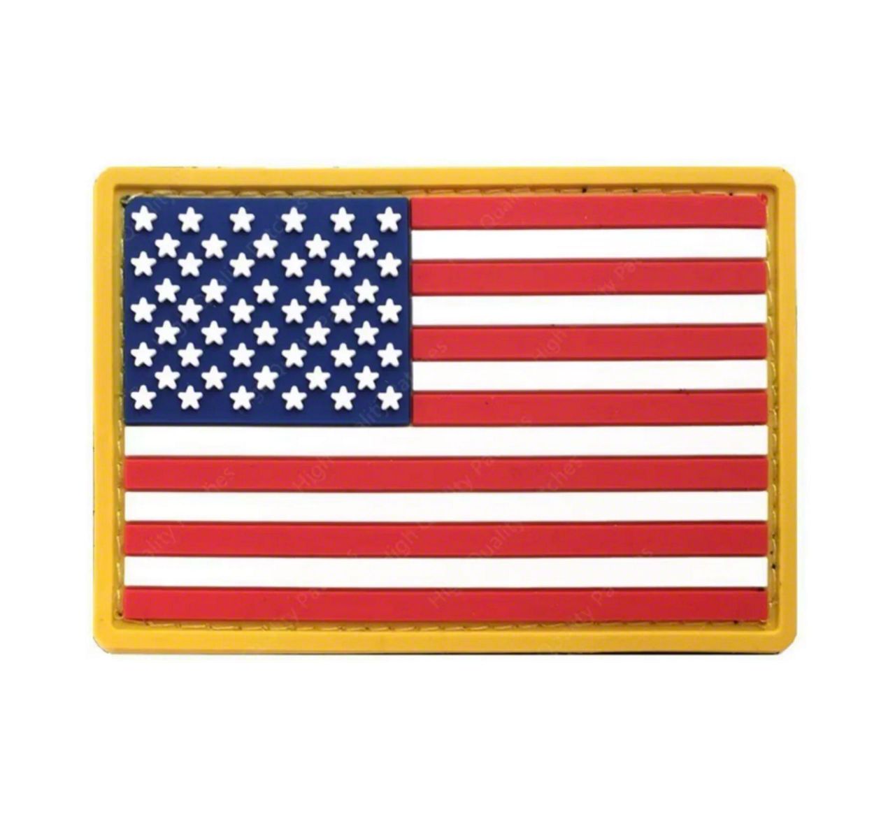 Primo Workz Universal AM Velcro PVC American Flag Patch; Red, White and ...