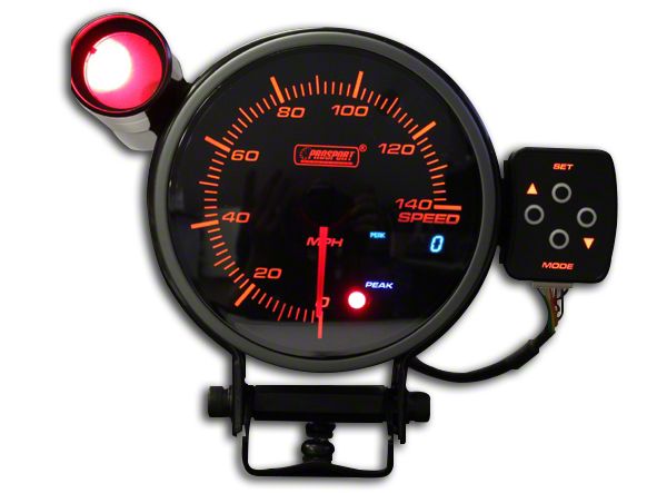 Prosport Mustang 95mm Electronic Speedometer; 0-140 MPH 343SMSPSWL270 ...