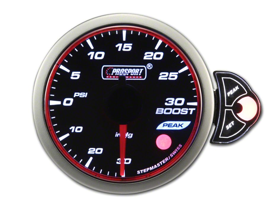Prosport Charger 52mm Halo Premium Series Boost Gauge; Electrical; 30 ...