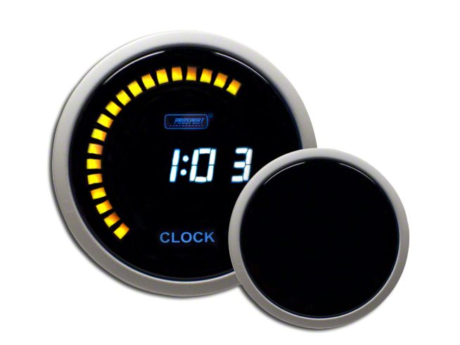 Prosport Mustang 52mm Performance Series Digital Clock; Blue PSCKLCD-BL ...