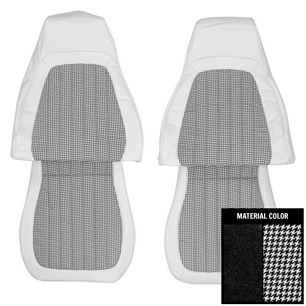 Camaro Deluxe Interior Houndstooth Front Bucket Seat Upholstery (93-02 ...