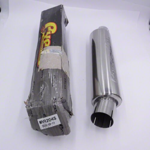 Pypes Camaro M-80 Offset/Offset Bullet Style Muffler; 2.50-Inch Inlet/2 ...