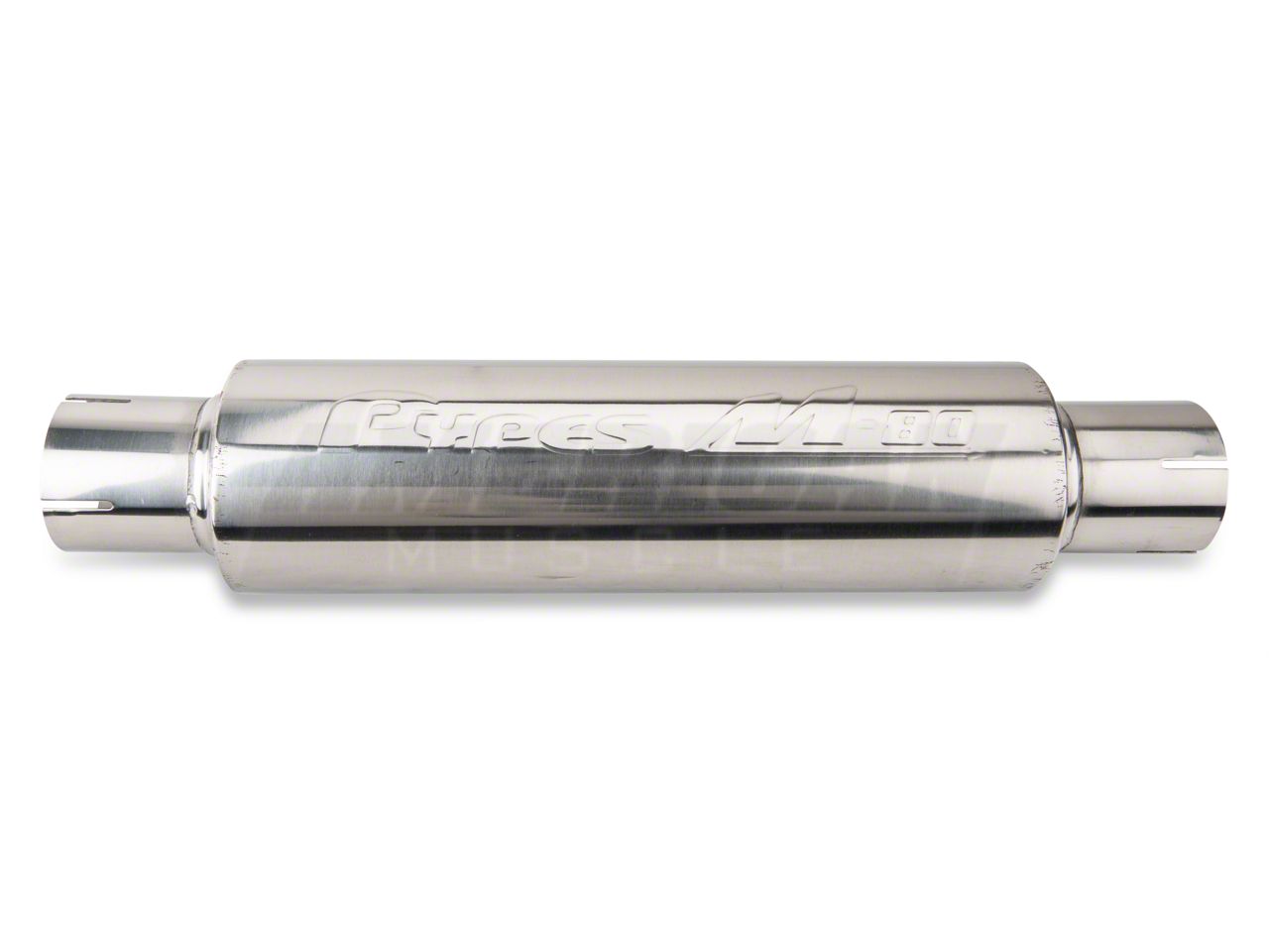 Pypes Mustang M-80 Center/Center Bullet Style Muffler; 2.50-Inch ...