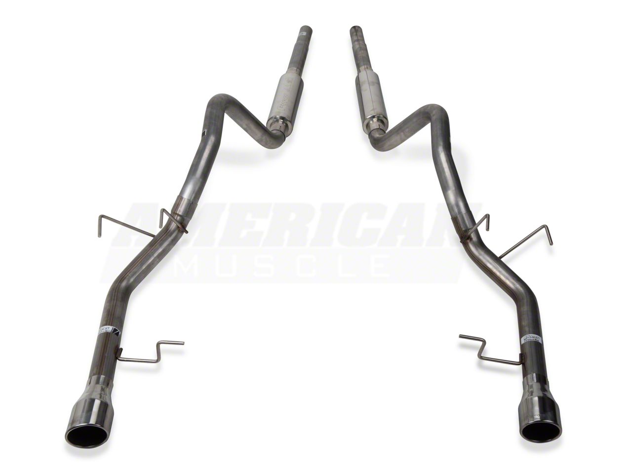 Pypes Mustang Mid-Muffler Cat-Back Exhaust System SFM79 (11-14 Mustang ...
