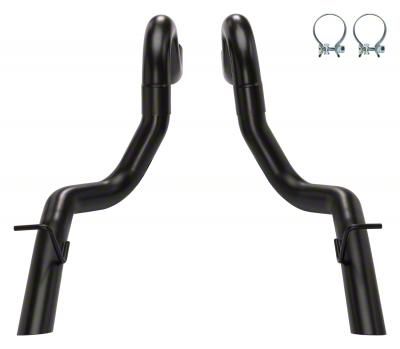 Pypes Mustang 3-Inch Tail Pipes; Black TFM15B (87-93 5.0L Mustang ...