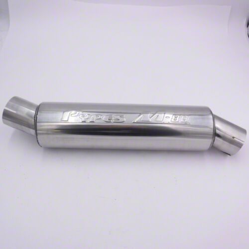 Pypes Mustang M-80 Offset/Offset Bullet Style Muffler; 2.50-Inch Inlet ...