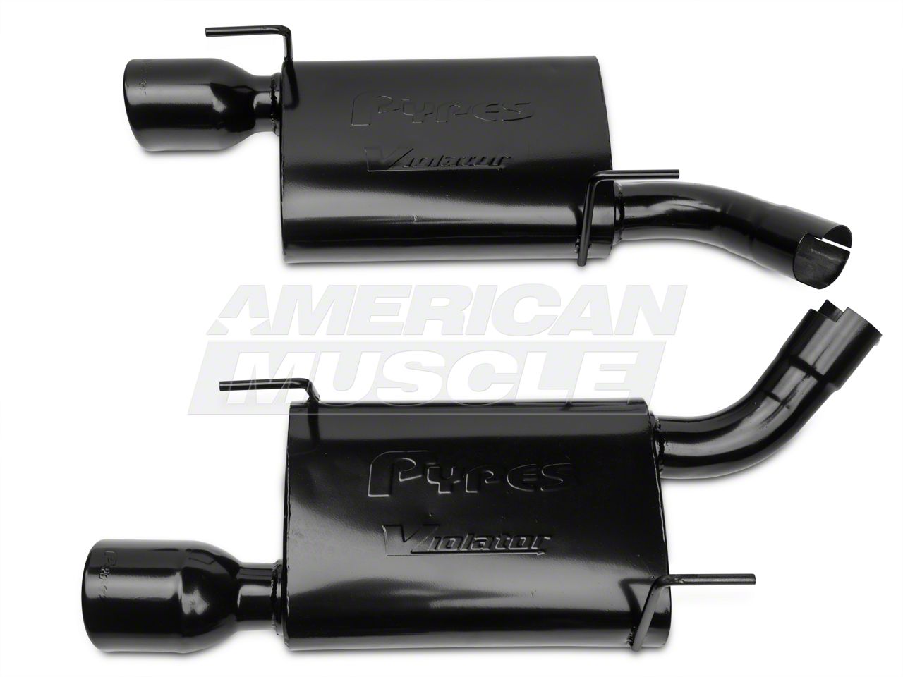 Pypes Mustang Violator Axle-Back Exhaust System with Black Tips SFM60VB ...