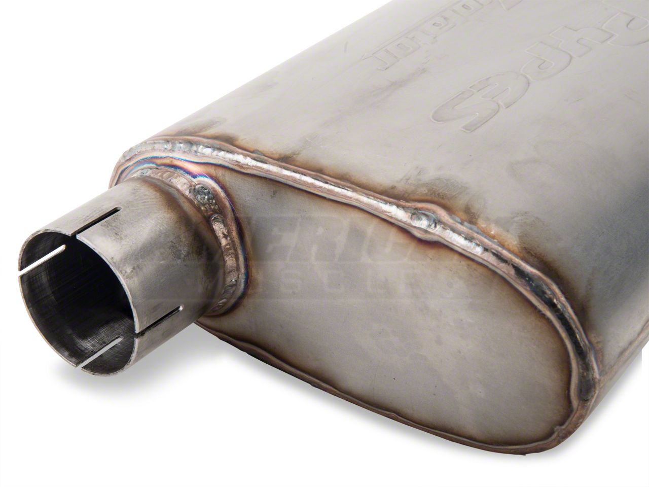 Pypes Mustang Violator Offset/Offset Oval Muffler; 2.50-Inch MVV10 ...