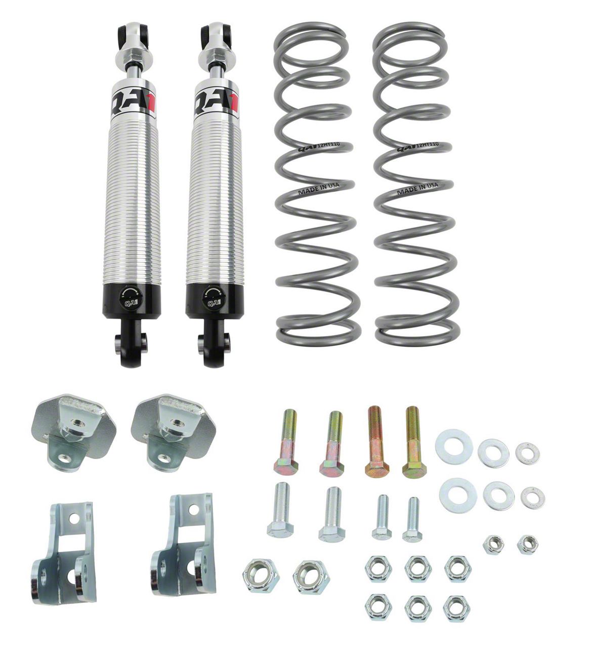 QA1 Mustang Single Adjustable Rear Coil-Over Conversion Kit; 110 lb./in ...