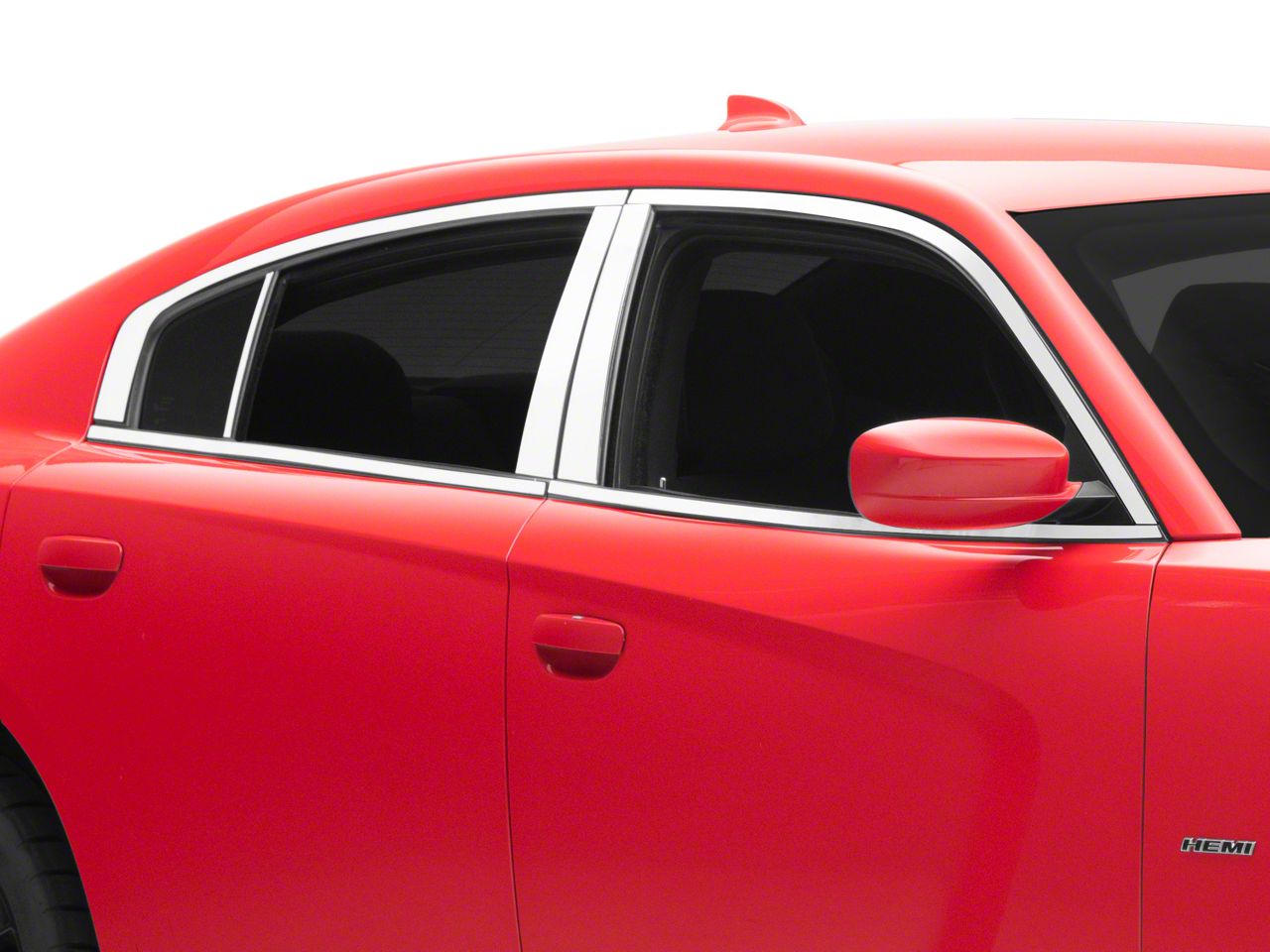 Charger 14-Piece Window Trim Package; Stainless Steel (11-23 Charger ...