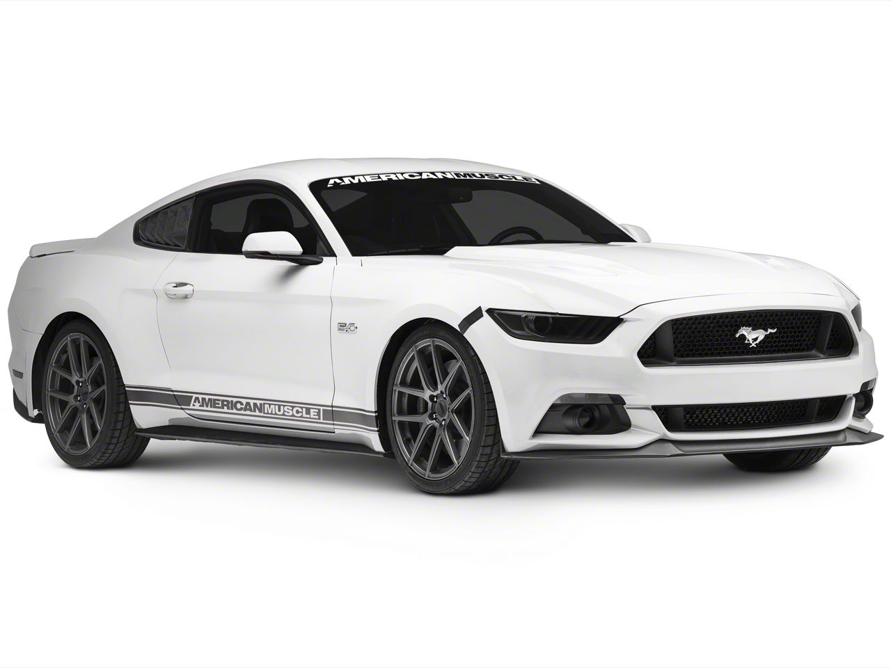 MMD Mustang Quarter Window Louvers; Carbon Fiber 402236 (15-23 Mustang ...
