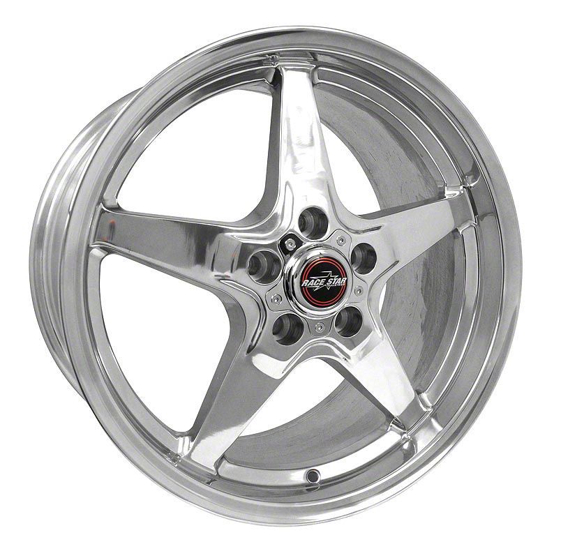 Race Star Mustang 92 Drag Star Polished Wheel; Rear Only; 18x10.5; 48mm ...