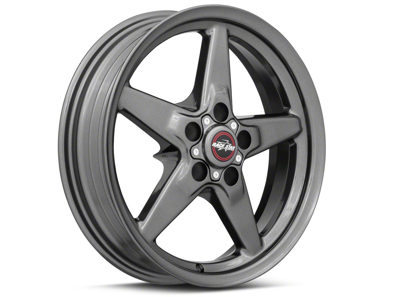 Race Star Mustang 92 Drag Star Bracket Racer Metallic Gray Wheel; Front ...