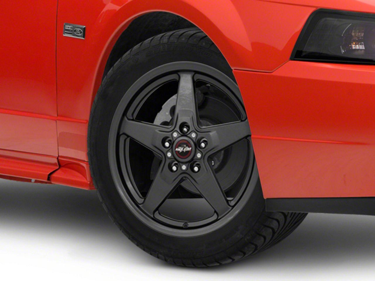 Race Star Mustang 92 Drag Star Bracket Racer Metallic Gray Wheel; 17x7 ...