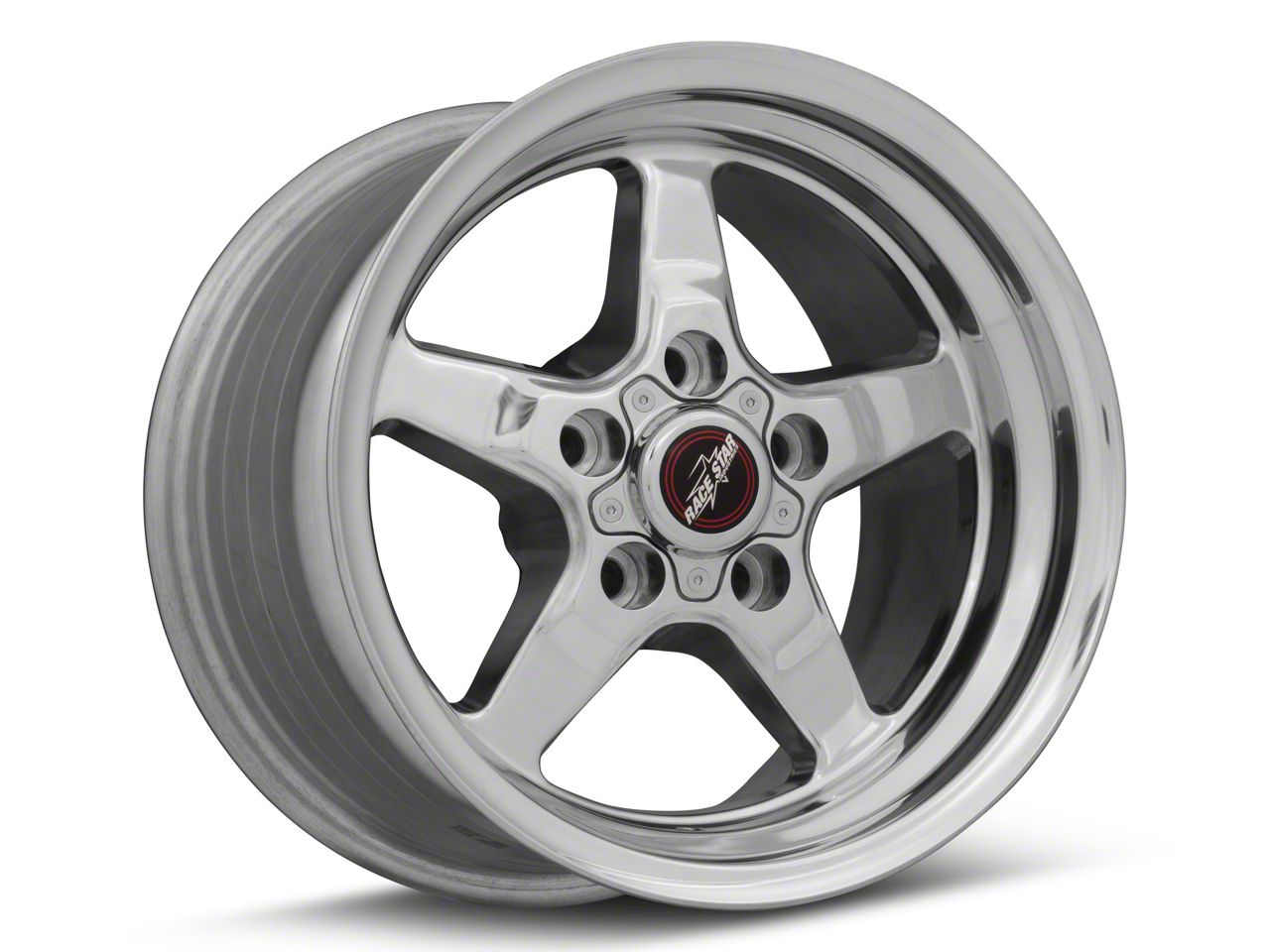Race Star Mustang 92 Drag Star Polished Wheel; Rear Only; 15x10; Direct ...