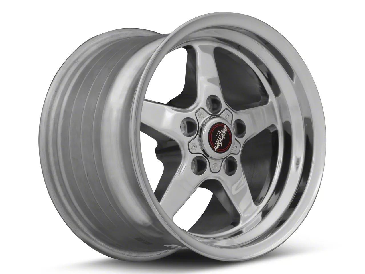 Race Star Mustang 92 Drag Star Polished Wheel; Rear Only; 15x10; Direct ...