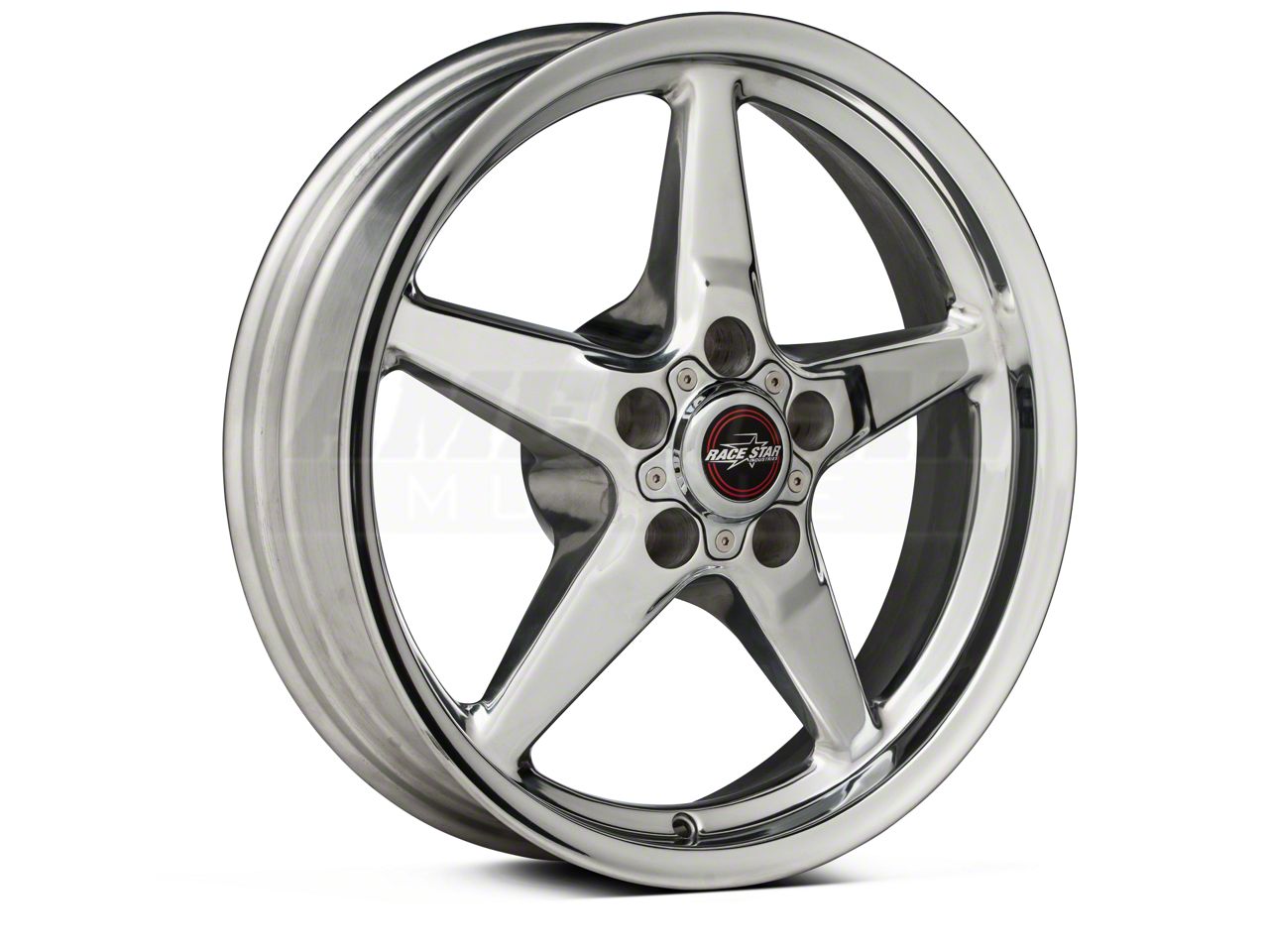Race Star Mustang 92 Drag Star Polished Wheel; Front Only; Direct Drill ...