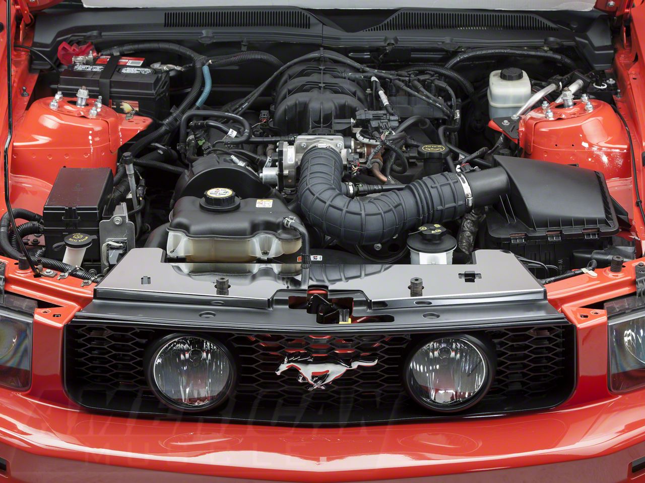 SpeedForm Mustang Modern Billet Stainless Steel Radiator Cover ...