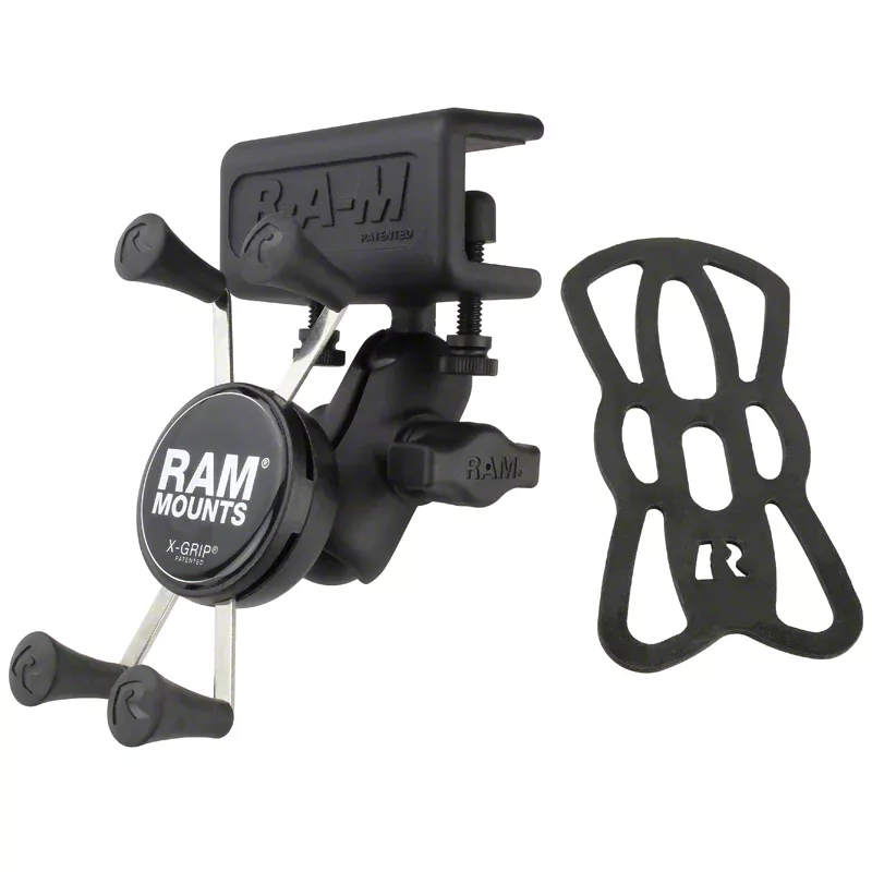RAM Mounts Camaro X-Grip Phone Mount with Glare Shield Clamp Base RAM-B ...