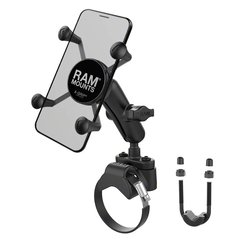 RAM Mounts Challenger X-Grip Phone Mount with ATV/UTV Rail Base RAM-B ...