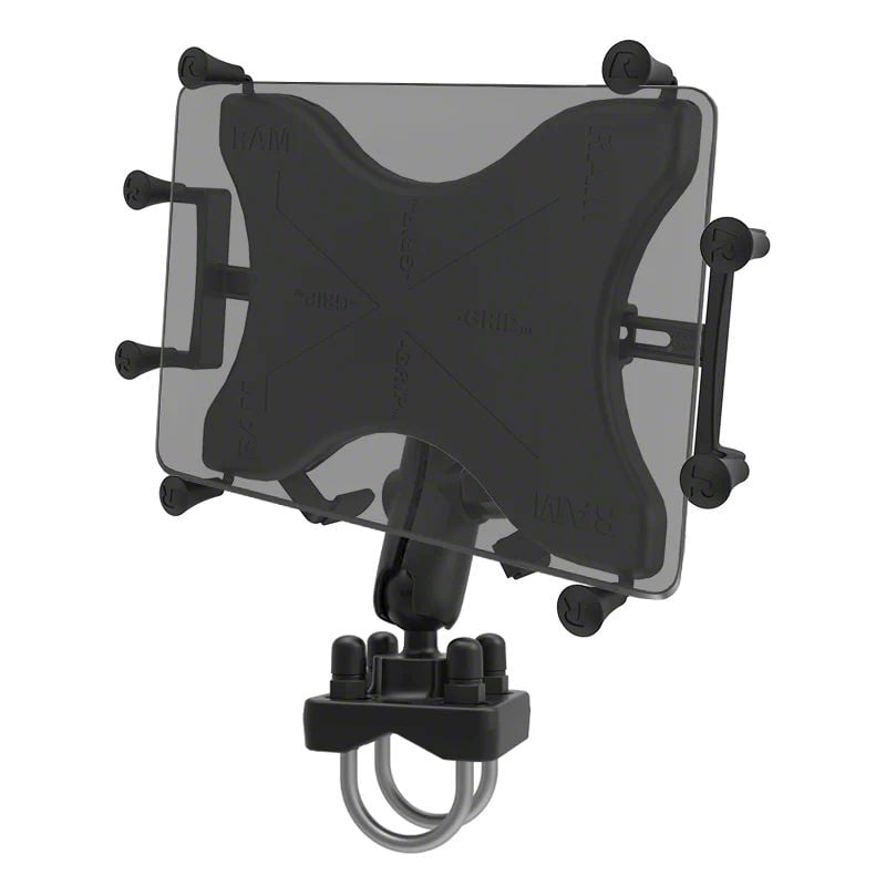 RAM Mounts Charger X-Grip Mount with Double U-Bolt Base for 9 to 10 ...