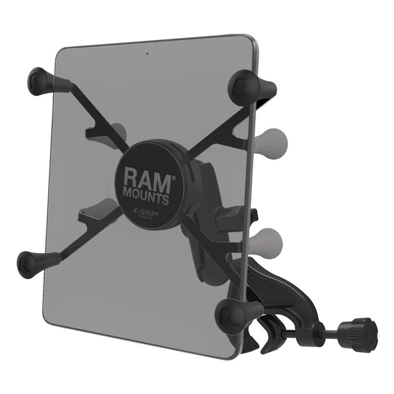 RAM Mounts Charger X-Grip Mount with Yoke Clamp Base for 7 to 8-Inch ...