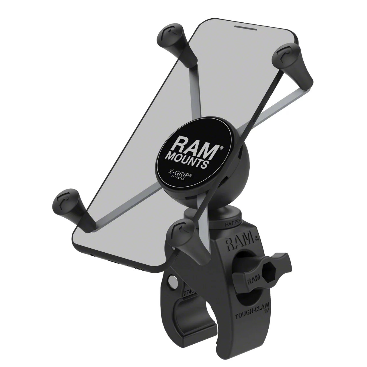 RAM Mounts Mach-E X-Grip Large Phone Mount with Snap-Link Tough-Claw ...