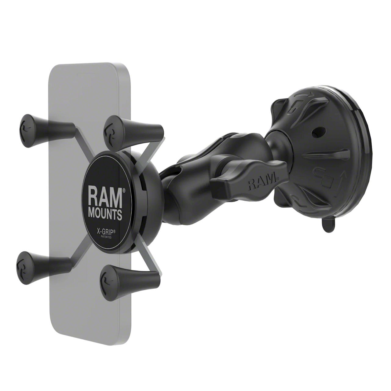 RAM Mounts Mach-E X-Grip Phone Mount with Twist-Lock Low Profile ...