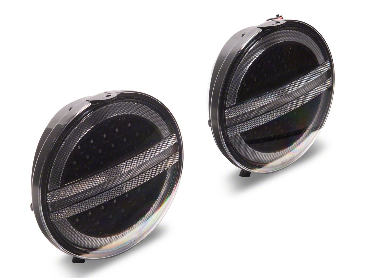 Raxiom Corvette Axial Series LED Tail Lights; Chrome Housing; Clear ...