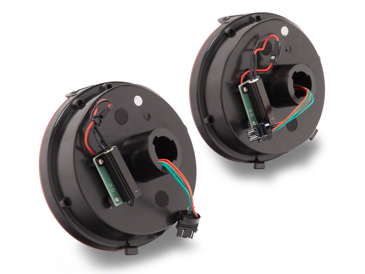 Raxiom Corvette Axial Series LED Tail Lights; Chrome Housing; Red Lens ...