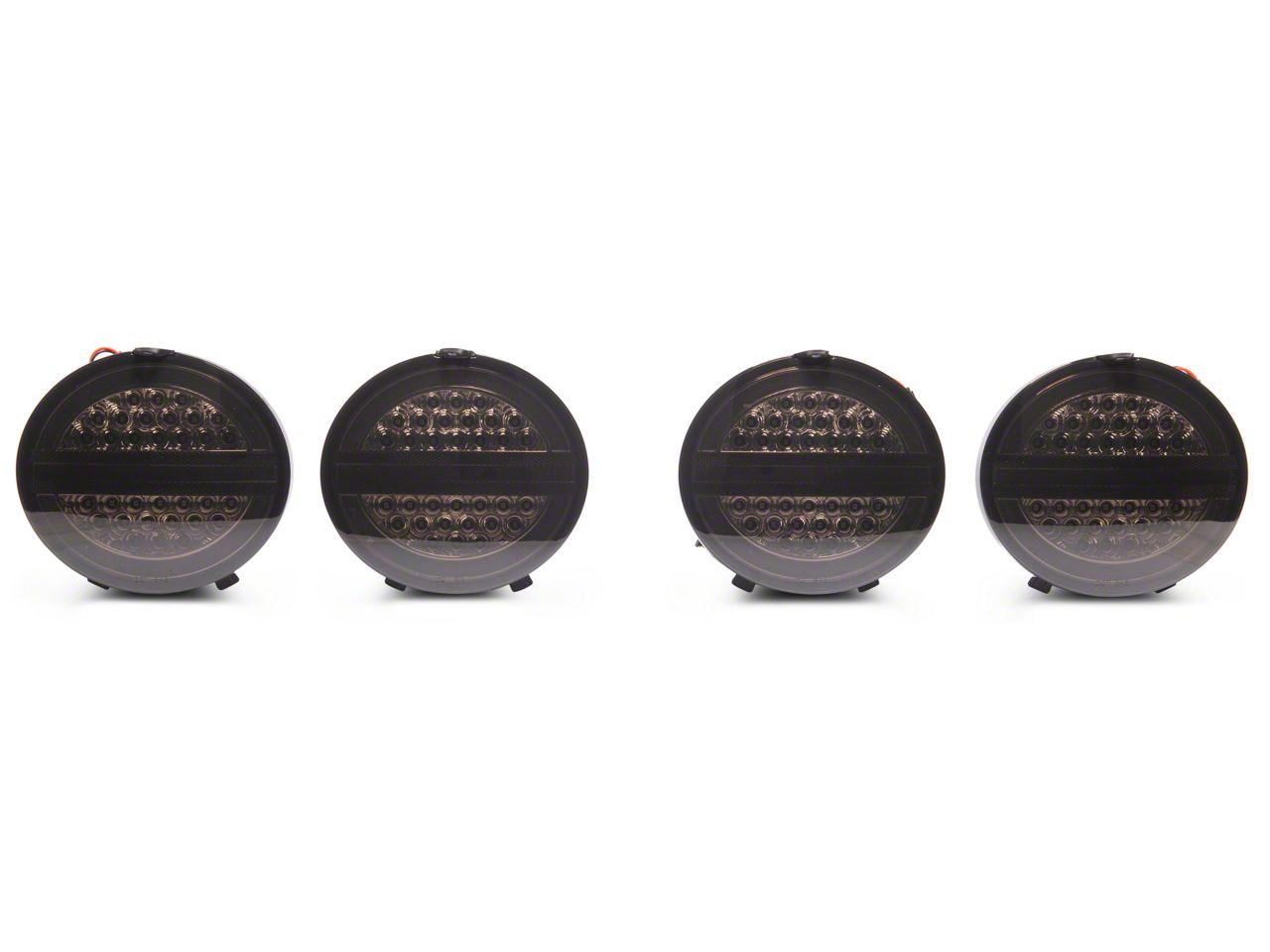 Raxiom Corvette Axial Series LED Tail Lights; Chrome Housing; Smoked ...