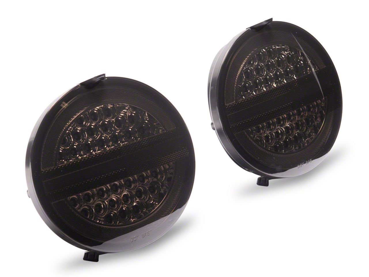 Raxiom Corvette Axial Series LED Tail Lights; Chrome Housing; Smoked ...